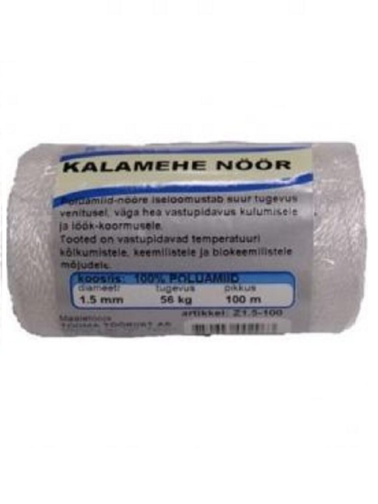 Nöör kalamehe 1,5mmx100m – Kuuse Aiand