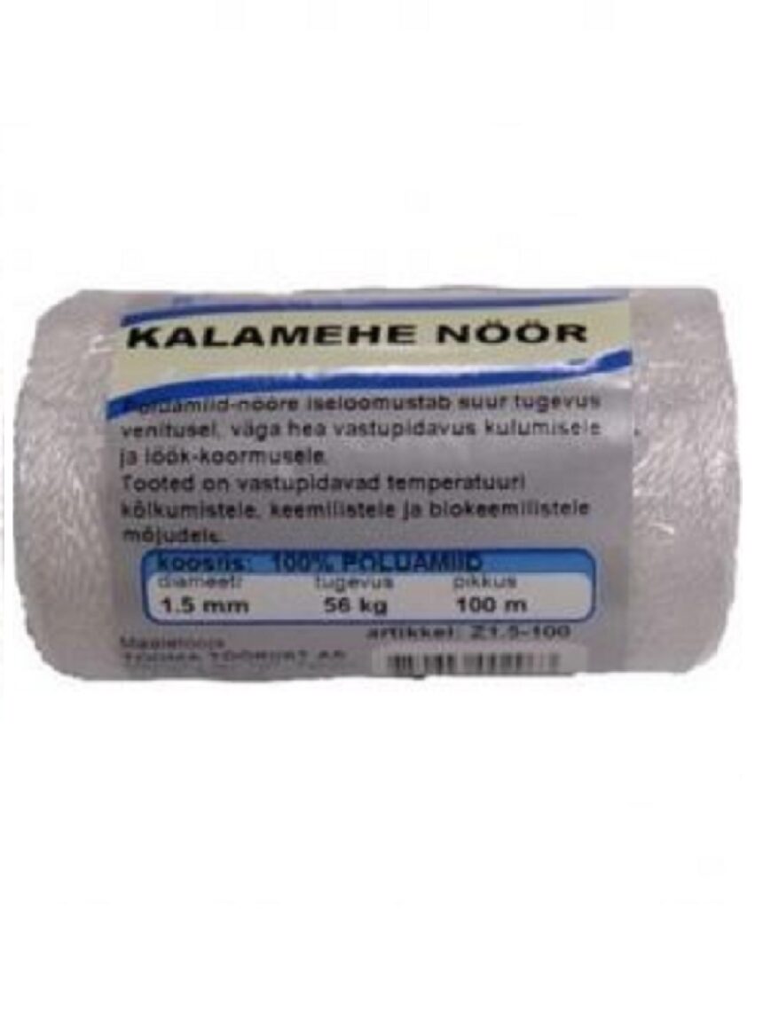 Nöör kalamehe 1,5mmx100m – Kuuse Aiand